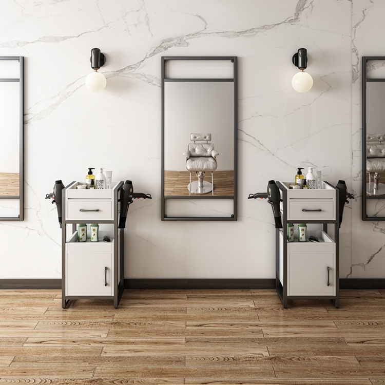 [COD] Barber shop ironing and dyeing tool cabinet hairdressing trolley ...