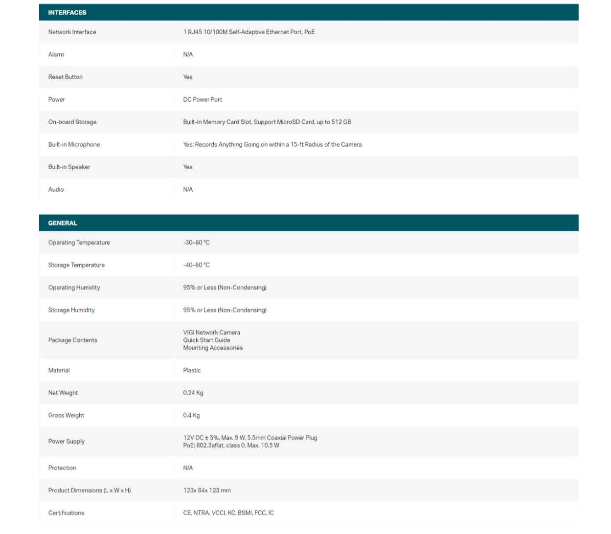 TP-Link VIGI C450 5MP COLOR DOME POE&DC กล้องวงจรปิดมีเลนส์ให้เลือก 2 ...