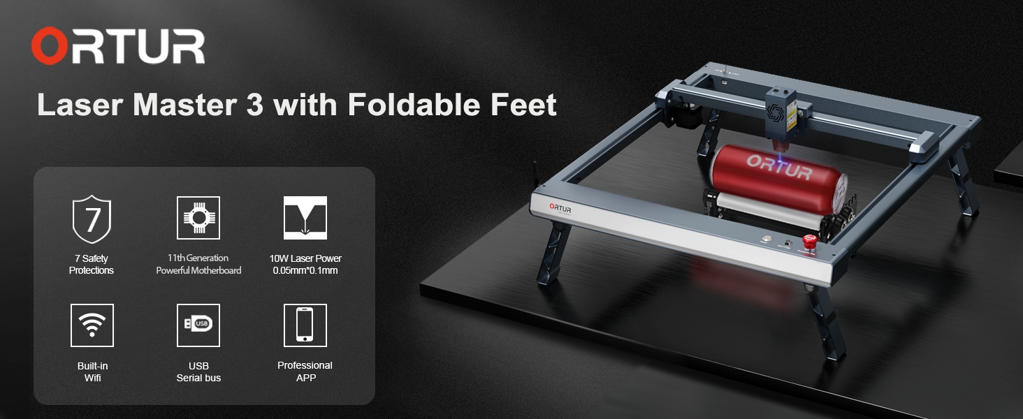 2023 NEW! Hot Selling ORTUR Laser Engraving Y-axis Rotary Roller Ortur ...