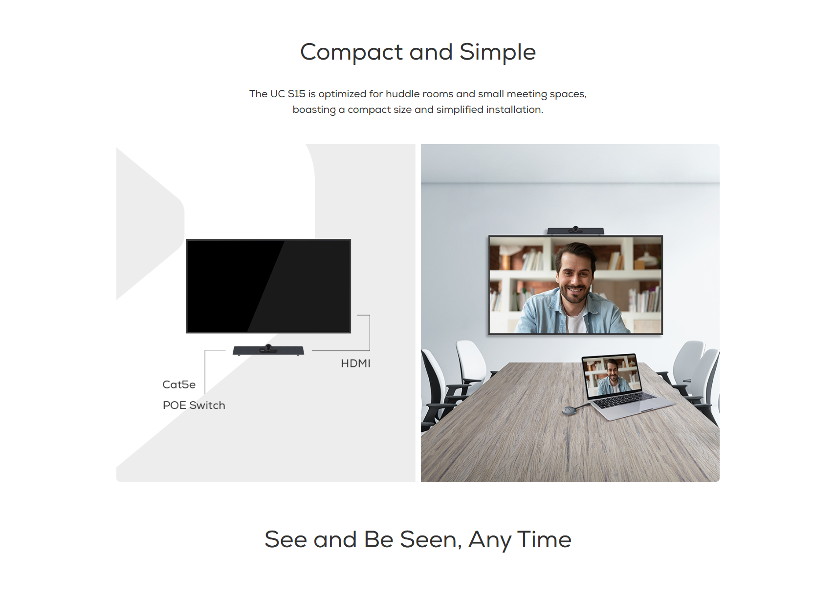 Maxhub UC S15 4K all-in-one soundbar [POE] ลำโพงซาวด์บาร์ ของแท้ ประกัน ...