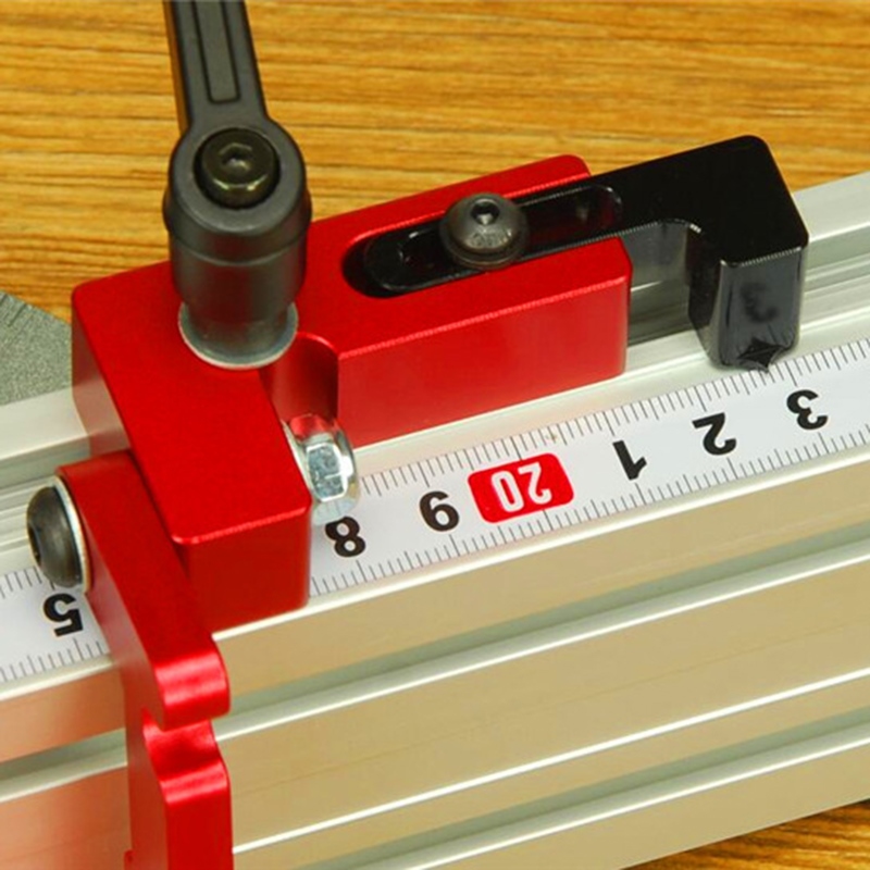 Aluminum Angle Miter Gauge Sawing Assembly Ruler Woodworking Tool 400mm ...