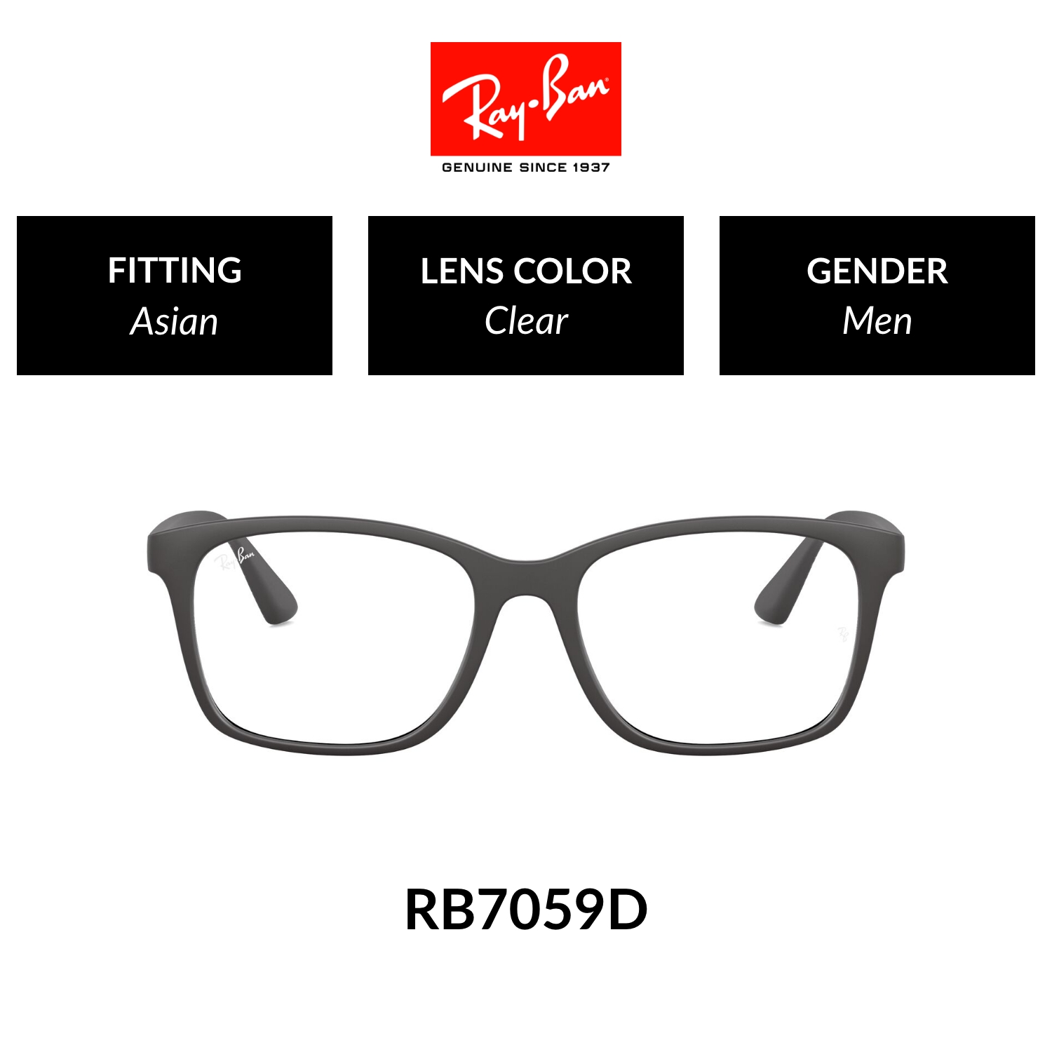 Ray-Ban - RX7059D 5196 size 55 แว่นสายตา ราคาถูก