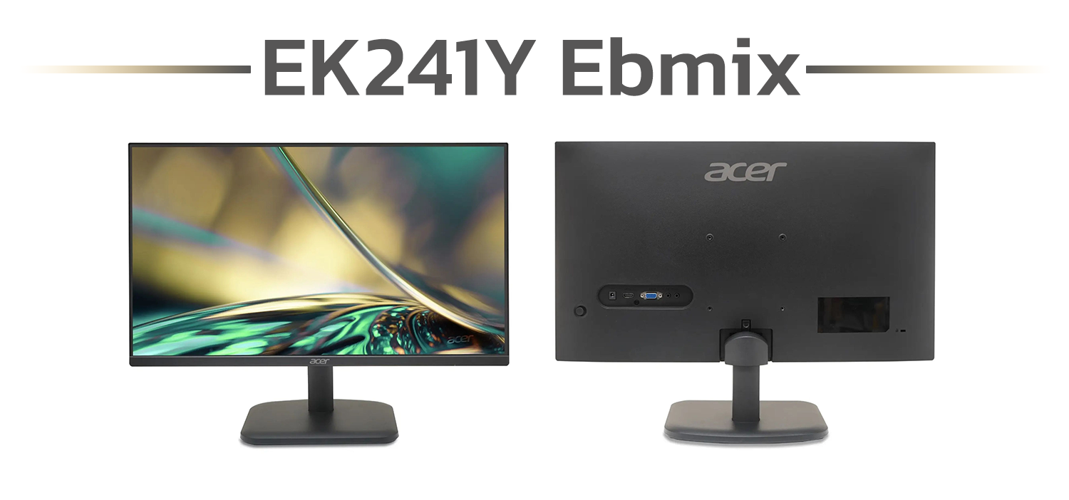 Acer Monitor LED 23.8″ EK241Y Ebmix (IPS, 100 Hz) จอคอมพิวเตอร์ จอ ...