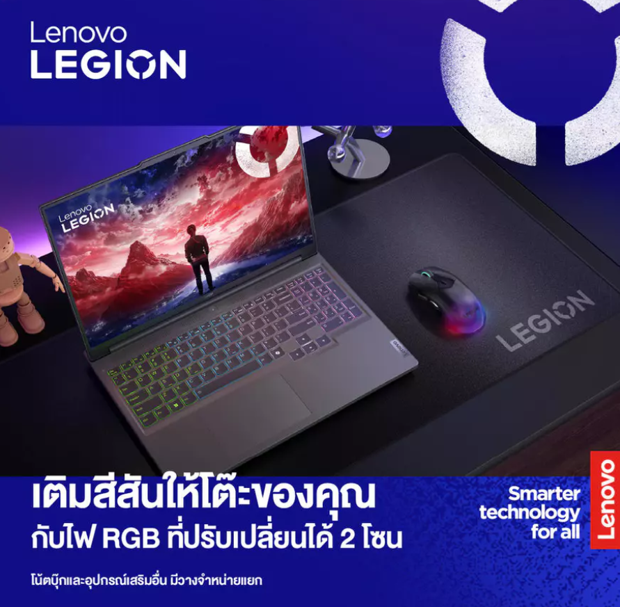 Lenovo Legion M410 Wireless RGB Gaming Mouse เม้าส์เกมมิ่ง สีดำ ของแท้ ...