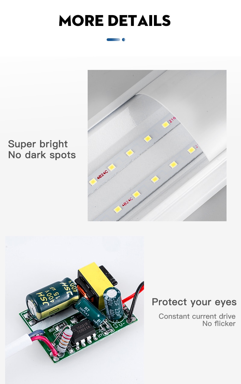 Đèn Tuýp Led T5 T8 Đèn Tuýp 20W 10W Đèn Tuýp Led Đèn Thanh Cho Tủ Bếp Đèn Tường 220/110V 30/50 ...