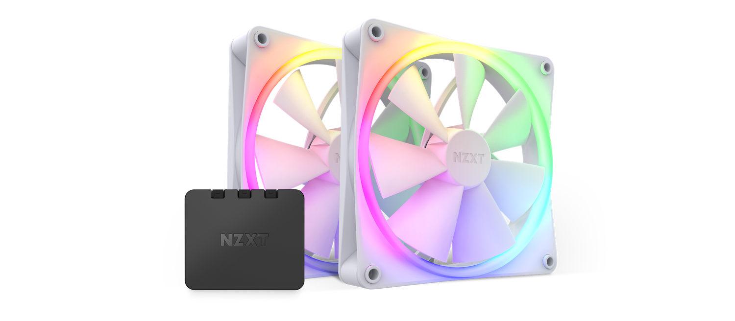 NZXT F140 RGB Twin Pack [2 x140MM RGB FAN] [White] พัดลมระบายความร้อน ...