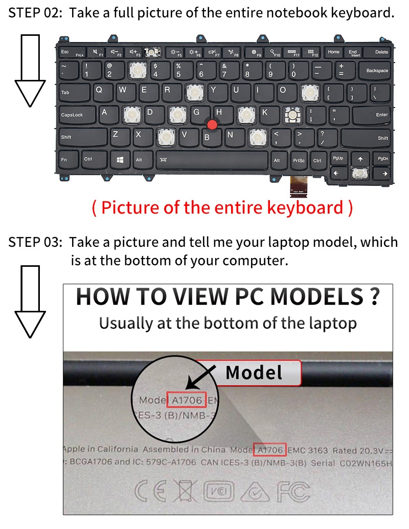 ☁ Replacement Keycap Key Cap Rubber pad Scissor Clip amp;Hinge For Acer ...
