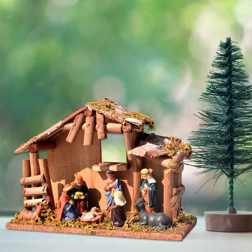 Sacred Family Nativity Figurine Easter Nativity Scene Set Statue Set ...