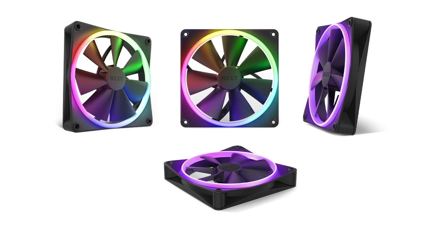 NZXT F140 RGB [Black] [1 x140MM RGB FAN] พัดลมระบายความร้อน สีดำ สำหรับ ...