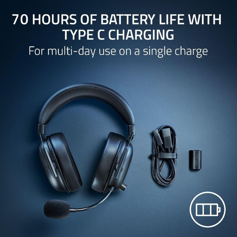 Razer Blackshark V2 HyperSpeed Wireless Headset – White หูฟังไร้สาย ของ ...