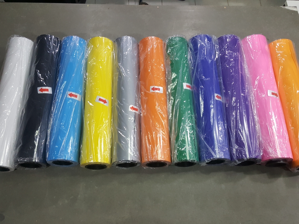 โฟลีเฟล็ก [แบ่งตัด 1 เมตร] พีวีซี สีเงิน รีดติดเสื้อ PVC HEAT TRANSFER ...