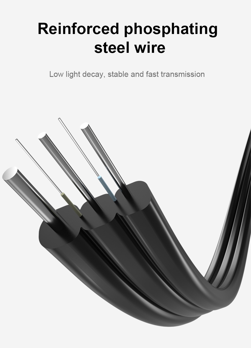 ONTi SC UPC to SC UPC Fiber Optic Drop Cable Single Mode Simplex 2.0mm Outdoor Fiber Optic Patch ...