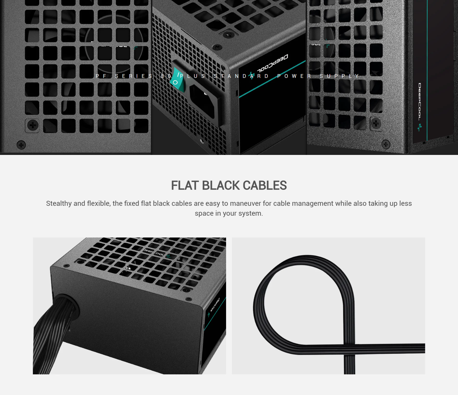 Deepcool PF550 Power Supply พาวเวอร์ซัพพลาย ของแท้ ประกันศูนย์ 3ปี