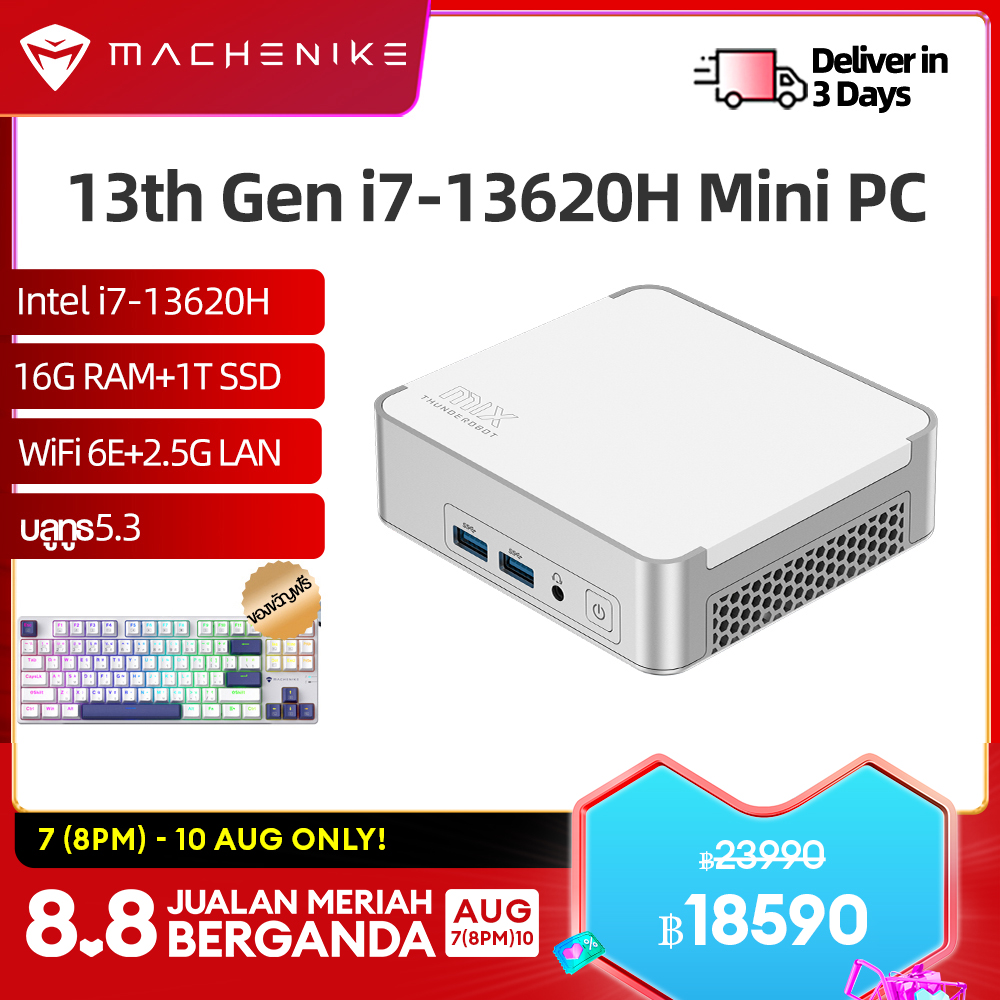 Thunderobot Mini PC MIX Intel 13th Gen i7-13620H 16G RAM 1TB SSD WiFi6E ...