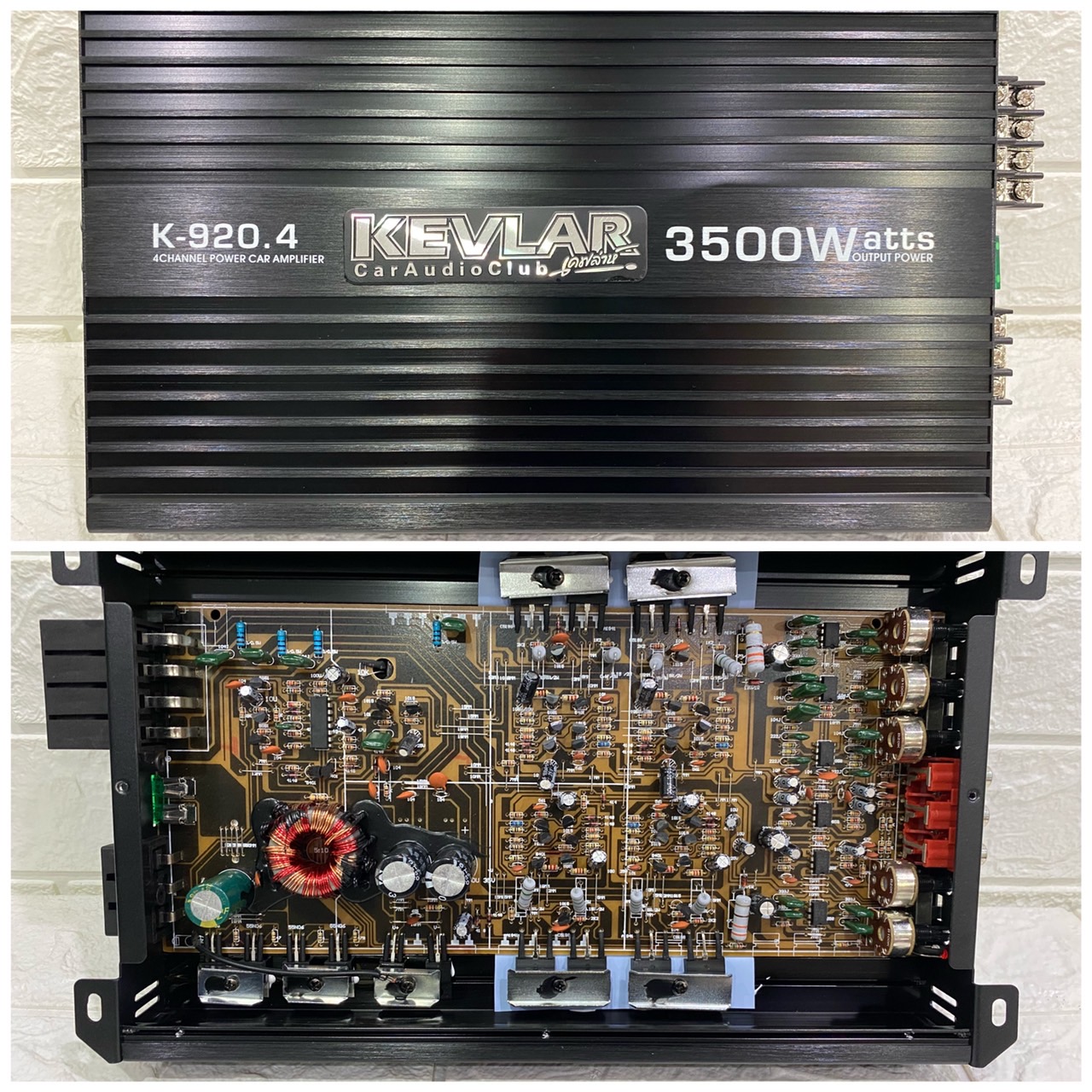 พาวเวอร์แอม KEVLAR K-920.4 4CH AB 3500w ขับกลางแหลม เสียงดี แบรนยอดนิยม ของใหม่ - galaxy audio