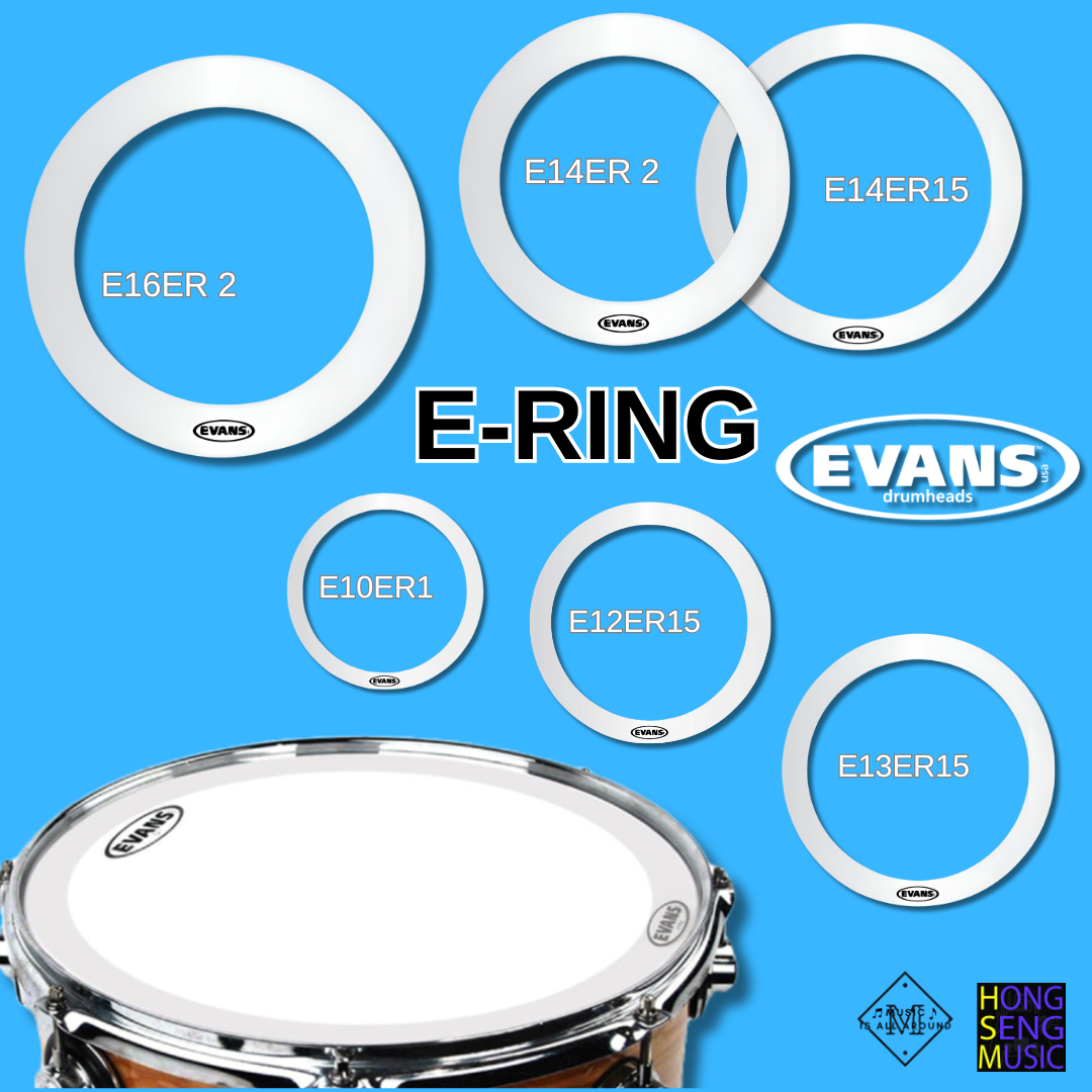 E-RING EVANS Sound Control วงแหวนอีริงค์สำหรับกลองชุด ช่วยปรับเสียงและ ...