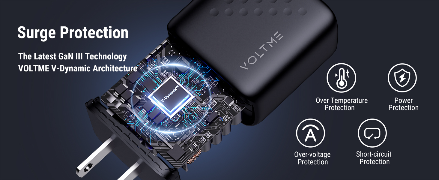 VOLTME Revo 35 Duo Lite C+C (Black, White) อะแดปเตอร์ชาร์จเร็ว 35W ของแท้ ประกันศูนย์ 2ปี