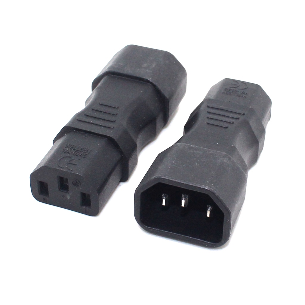 IEC60320 C13 Angle Converter Angle Extension Cable C13 to C14 PDU Angle Power Cables Male to ...