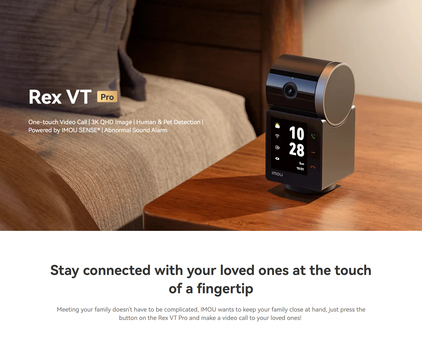 IMOU Rex VT Pro 5MP กล้องวงจรปิด สำหรับใช้ภายในบ้าน ของแท้ ประกันศูนย์ 2ปี