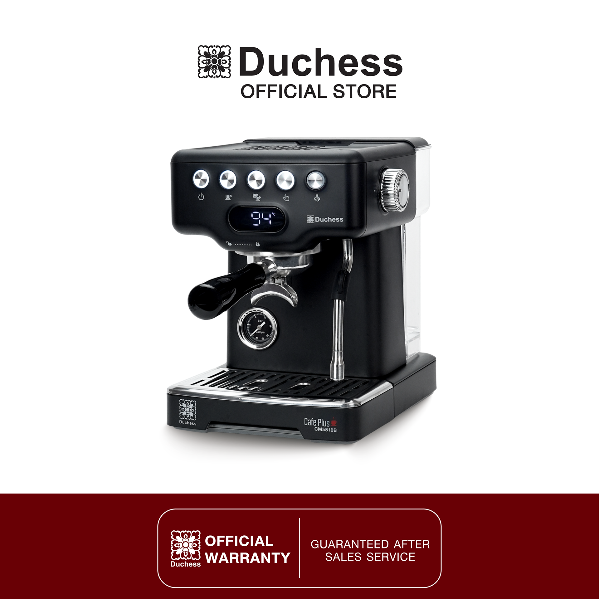 Duchess CM1790 - เครื่องชงกาแฟสด ระดับบาริสต้ามืออาชีพ ดีไซต์สวยงาม ตัวเครื่องเป็นสแตนเลส เรียบ ...