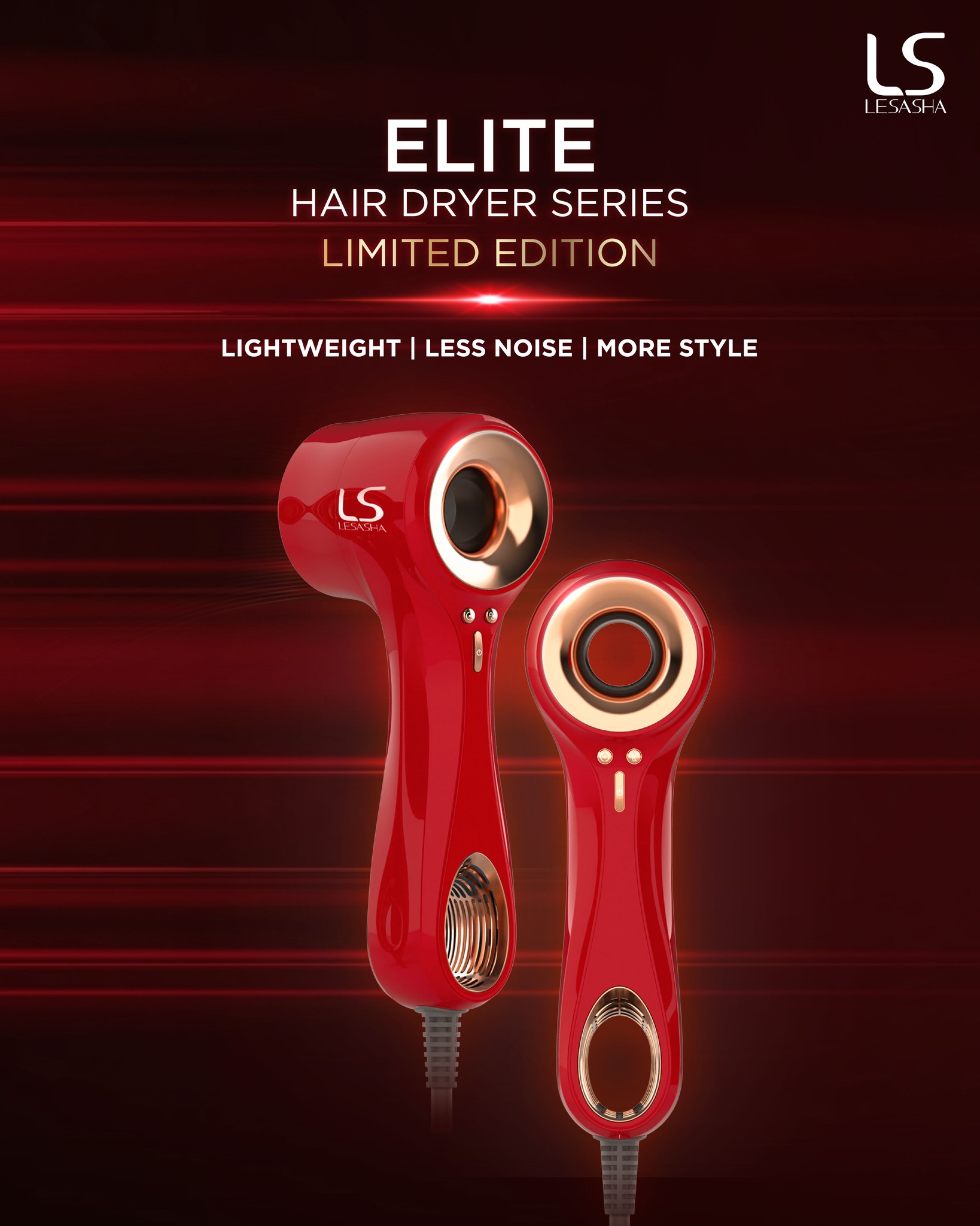 [MỚI] MÁY SẤY TÓC LESASHA ELITE (TRẮNG/OLIVE/RUBY) ĐỘNG CƠ BLDC 900W ...