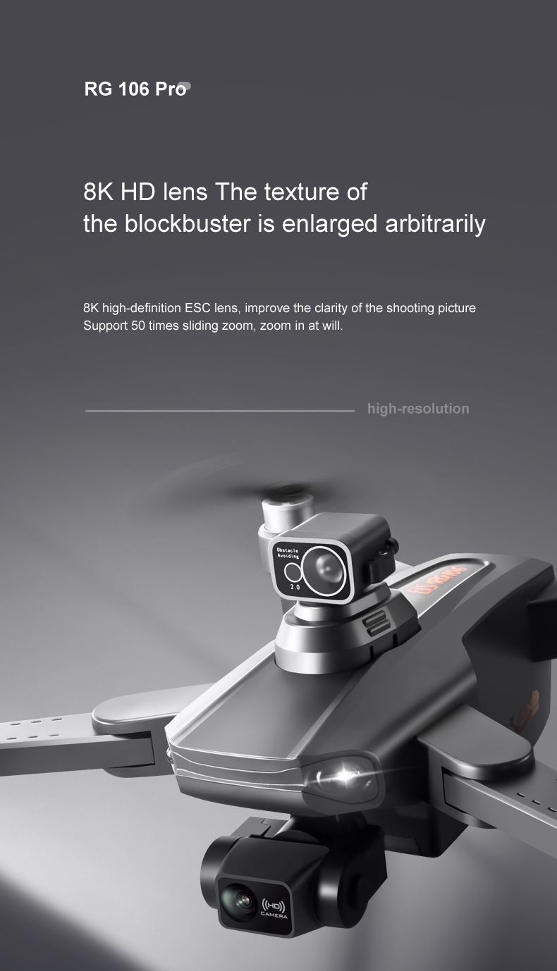 Quadcopter Drone 3 Axis Gimbal 4k Camera 3 Axis Brushless Drone Gimbal ...