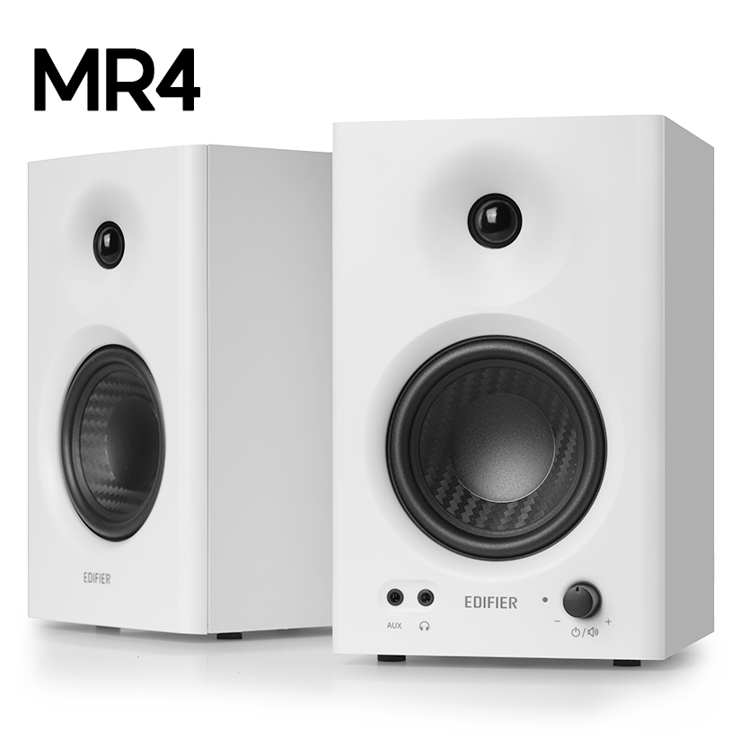 Edifier MR4 MR3 ลำโพงมอนิเตอร์สตูดิโอ เสียงสมจริง เสียงเบสที่นุ่มลึกด้วยวูฟเฟอร์ขนาด 4 นิ้ว ...