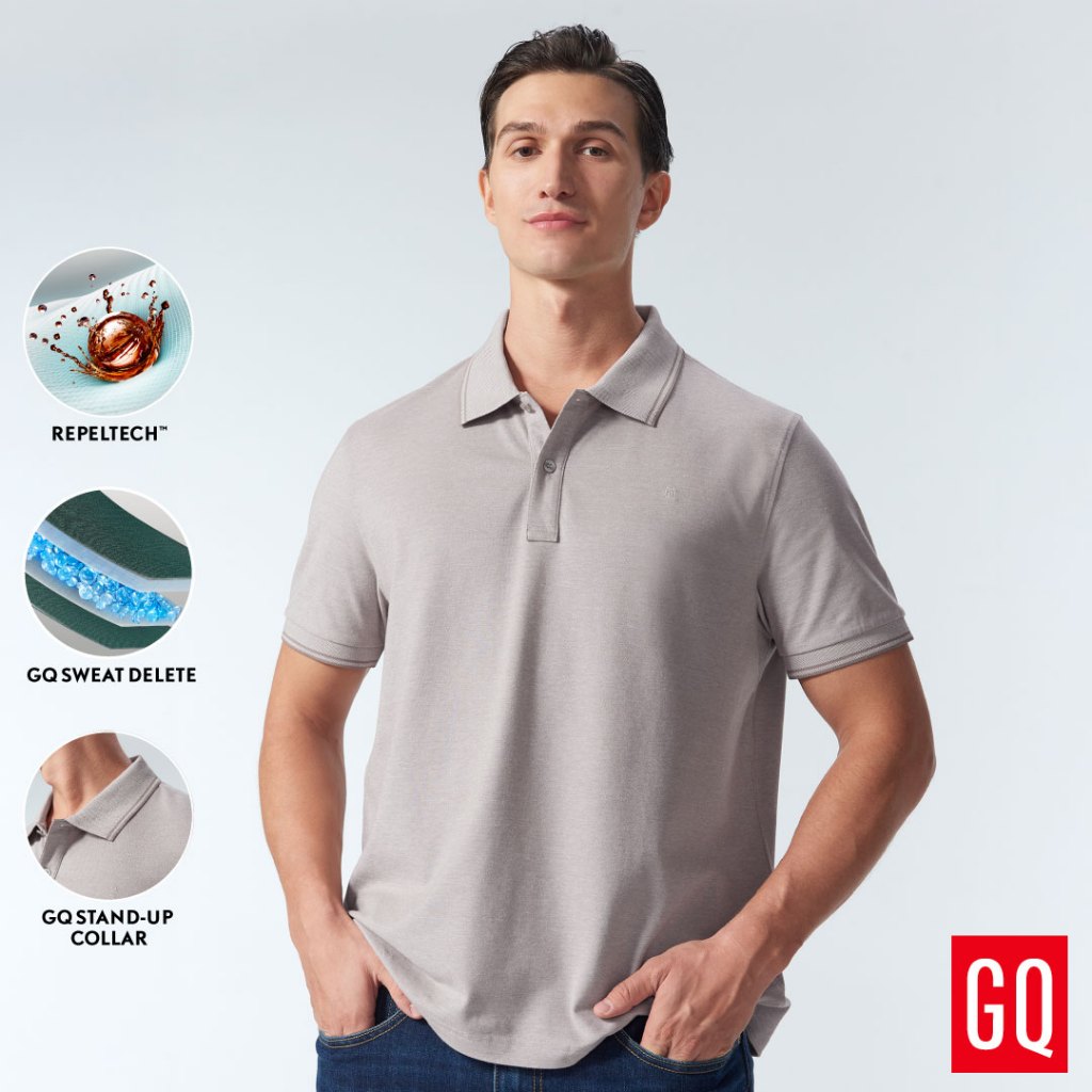 GQ Perfect Polo™ เสื้อโปโลอำพรางคราบเหงื่อ ดีไซน์ Twin T ipped ให้ ...