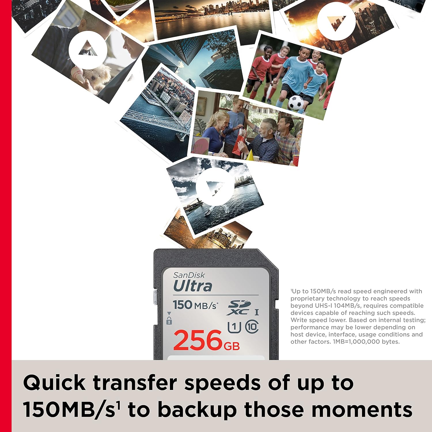 SanDisk Memory Card Ultra SDXC 256GB เมมโมรี่การ์ด การ์ดหน่วยความจำ ของ ...