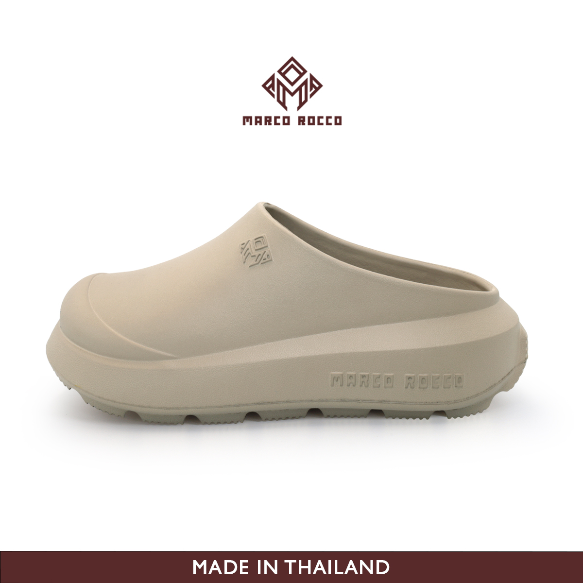 Marco Rocco รองเท้าแตะ รองเท้าหัวโต สไตล์ครีม4cm พื้นหนา กันลื่น กันน้ำ ...