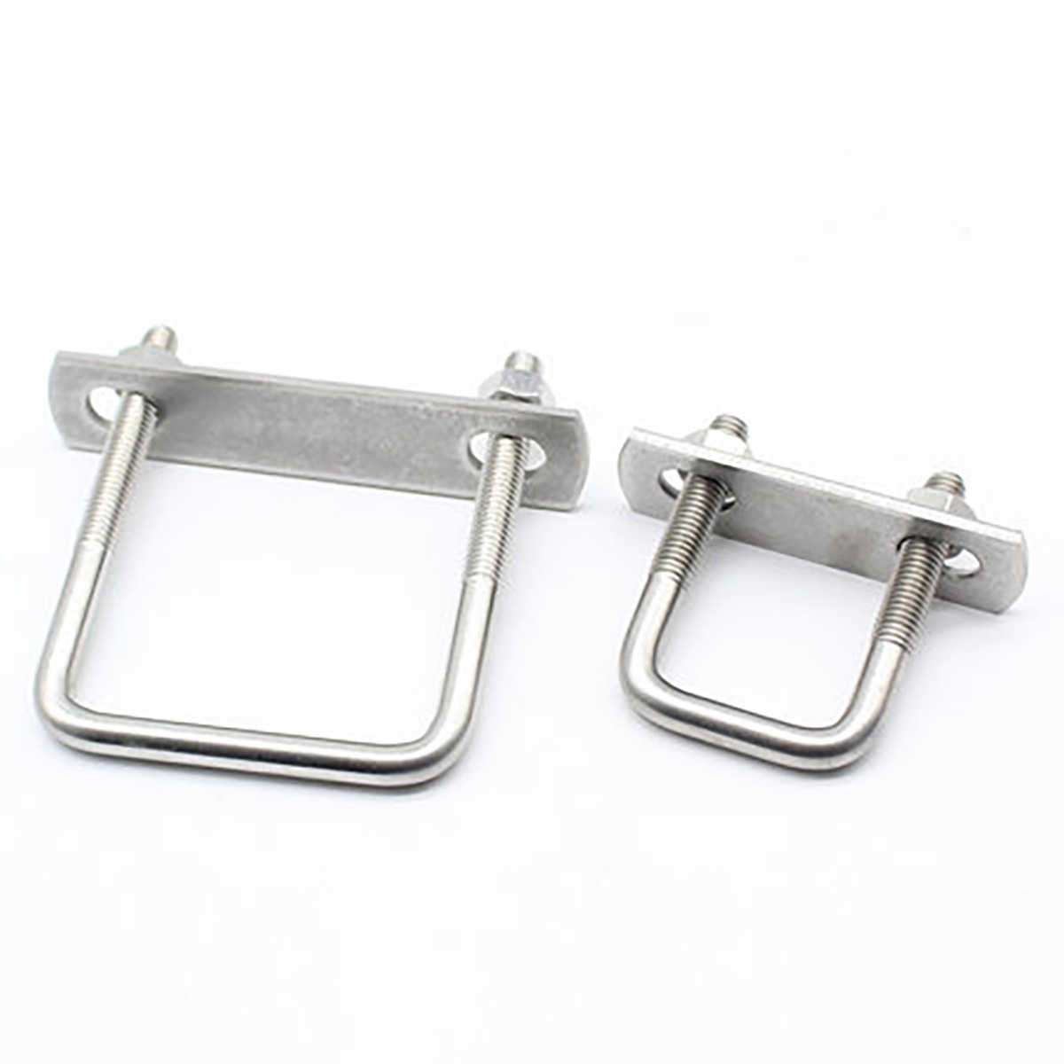 304 Stainless Steel U Shaped Screw / Right Angle U Shaped Square Clamp ...