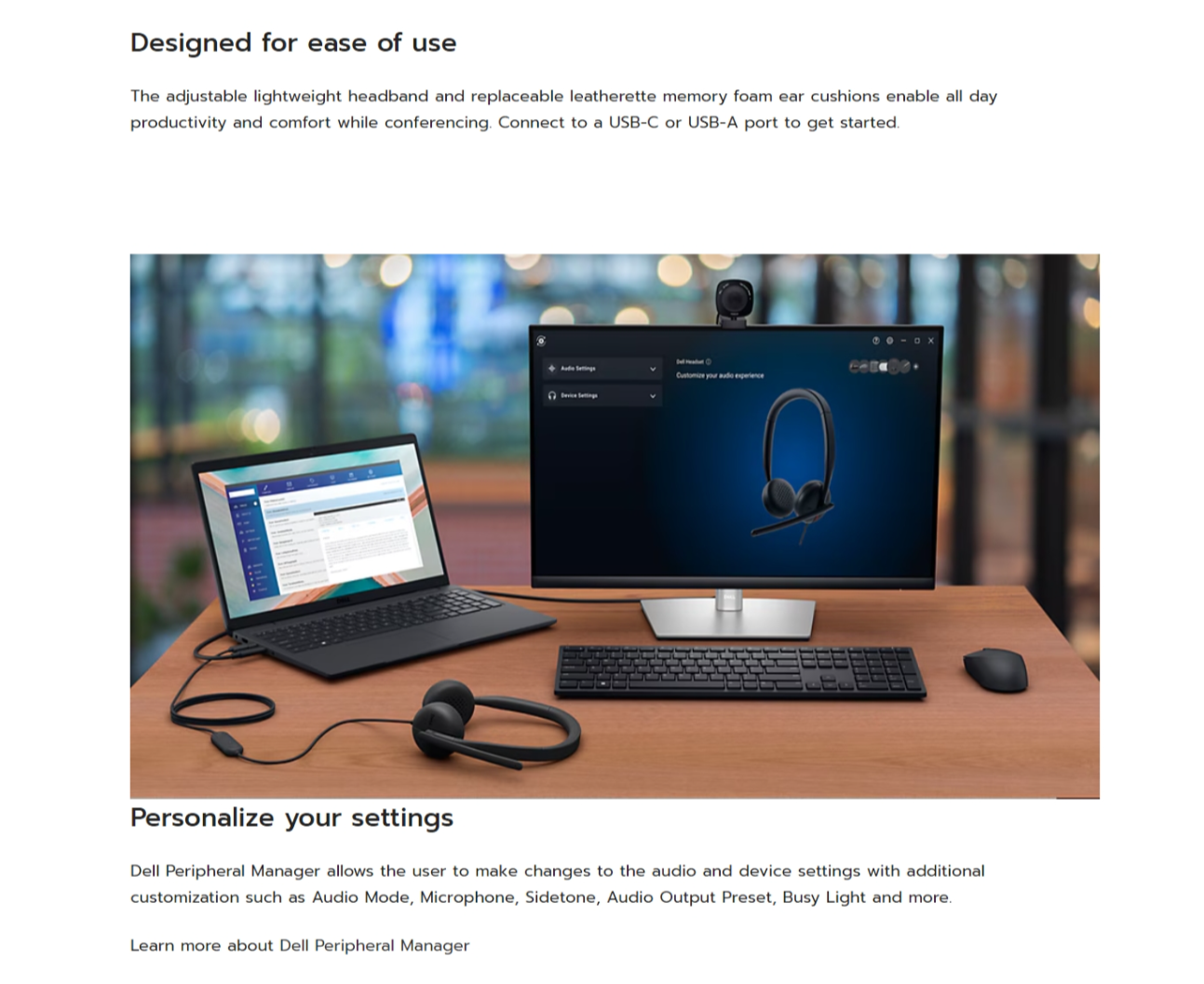 Dell Wired Headset – WH3024 หูฟังแบบมีสาย ของแท้ ประกันศูนย์ 3ปี
