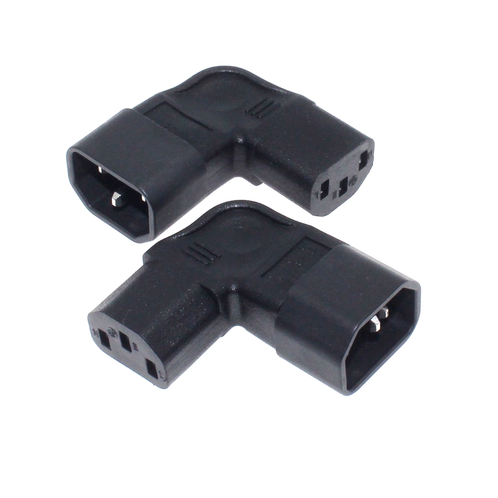 IEC60320 C13 Angle Converter Angle Extension Cable C13 to C14 PDU Angle Power Cables Male to ...