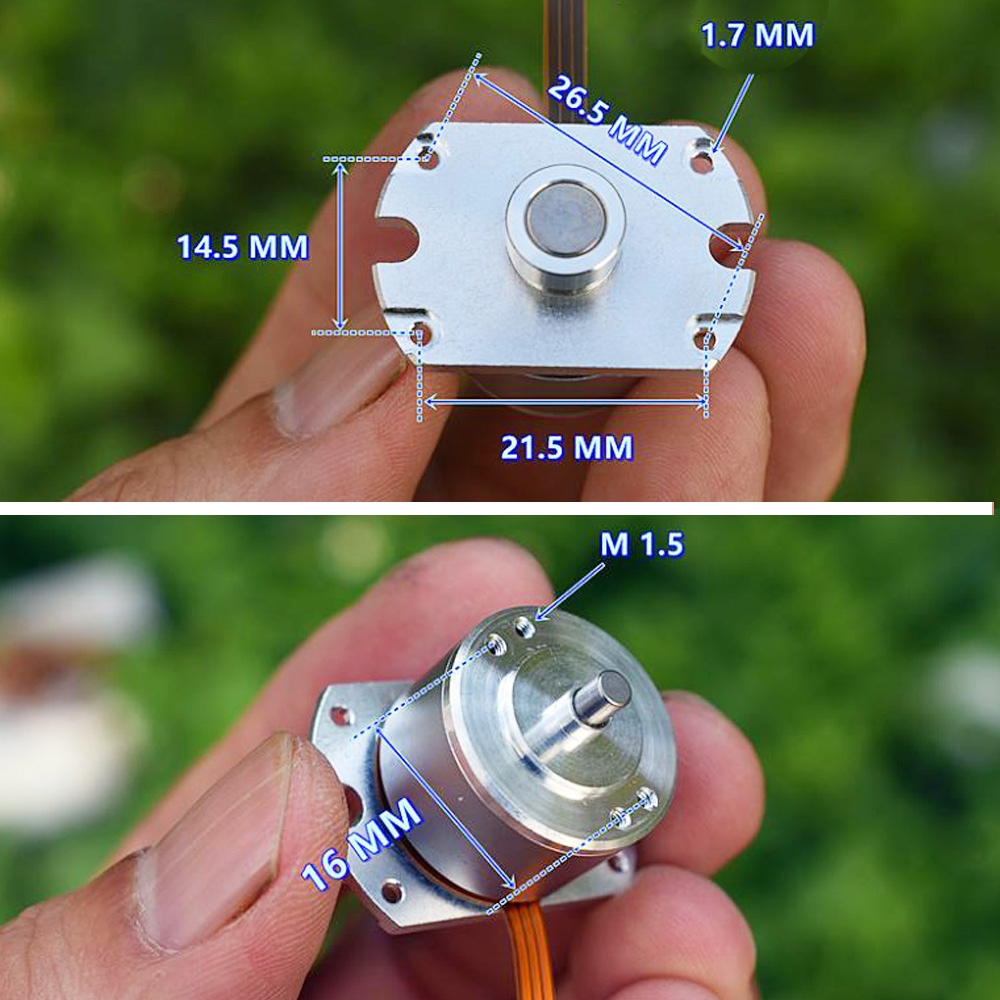 DC 12V 1000RPM Miniature Model Airplane PTZ Motor 20mm 3 phase ...