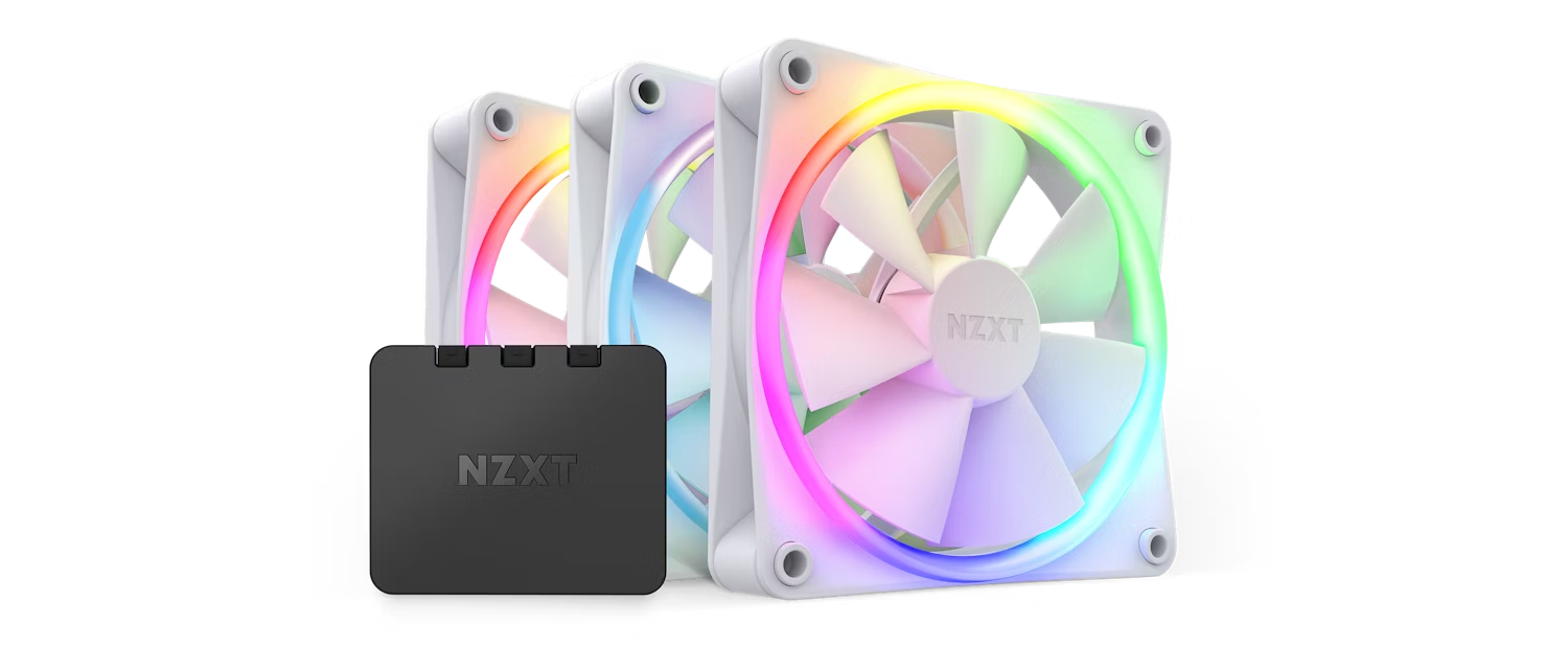NZXT F120 RGB [White] [3 x120MM RGB FAN] พัดลมระบายความร้อน สีขาว ...