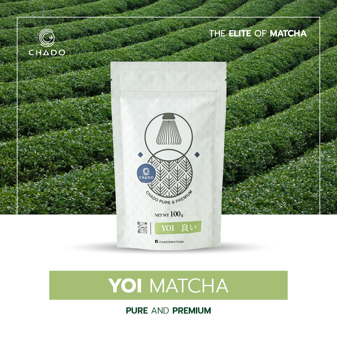 CHADO Yoi Matcha ผงชาเขียว 100% ตรา ชาโดะ ขนาด 100 กรัม