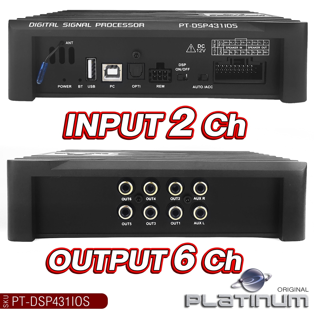 [PLATINUM PT-DSP431IOS Amplifier DSP hỗ trợ IOS và Android đồng bộ kim ...