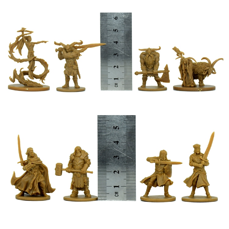 TRPG board game Zombicide miniature green horde orc human heroes ...