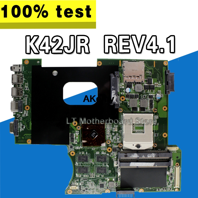 Akemy K42JR REV 4.0 3.2 Motherboard For Asus K42JZ K42JE k42JK X42J A42J K42JY Laptop Mainboard ...