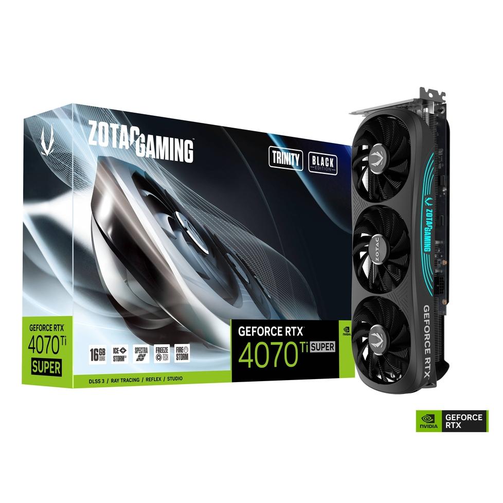 COMKUB - ZOTAC GAMING GeForce RTX 4070 Ti SUPER Trinity Black Edition 16GB GDDR6X