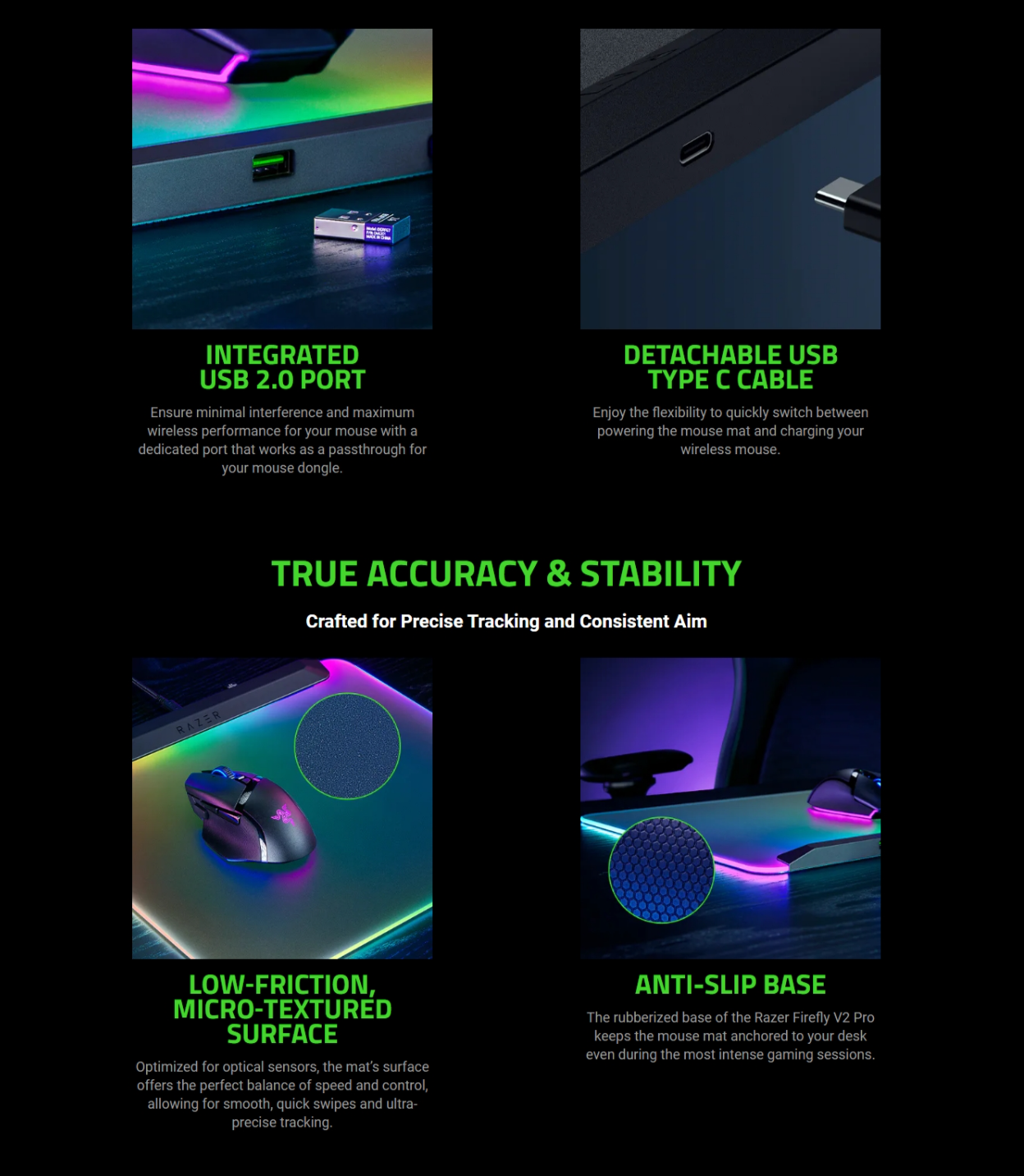 Razer Firefly V2 Pro Multi-zone Chroma Gaming Mouse Mat แผ่นรองเมาส์เกม ...