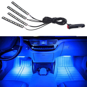 Universal 4x12 LED Interior Footwell Decor Neon LED Atmosphere Light ...